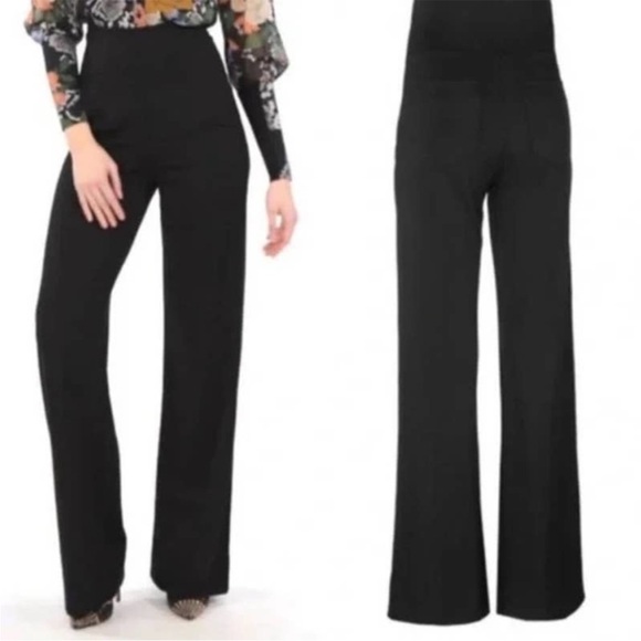 CAbi | Pants & Jumpsuits | Cabi 374 Chance Black Wide Leg High Waist ...